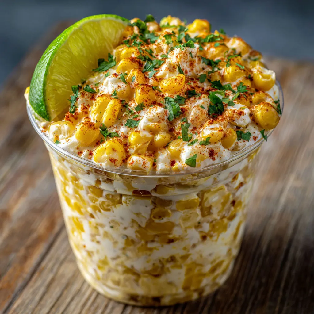 Delicious Creamy Mexican Street Corn Cup - Easy Cook Recipe